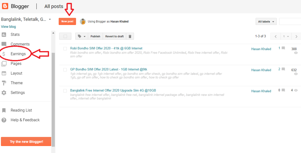 How To Create A Blog For Free On Google And Earn Money 